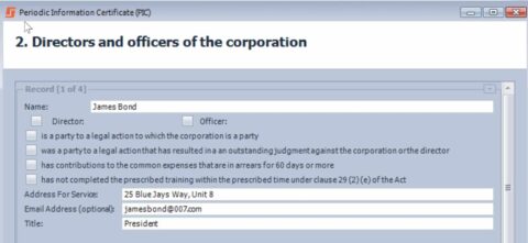 Information Certificates | Shiftsuite Condo Software